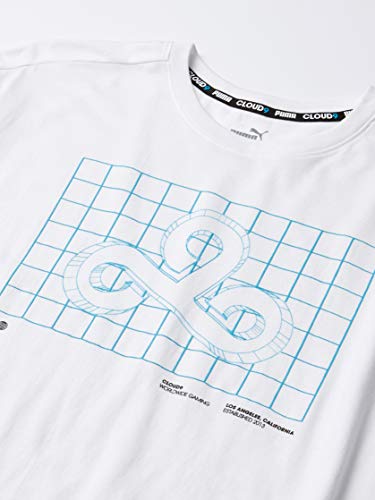 Puma Women's x CLOUD9 Blueprint Tee, White, S