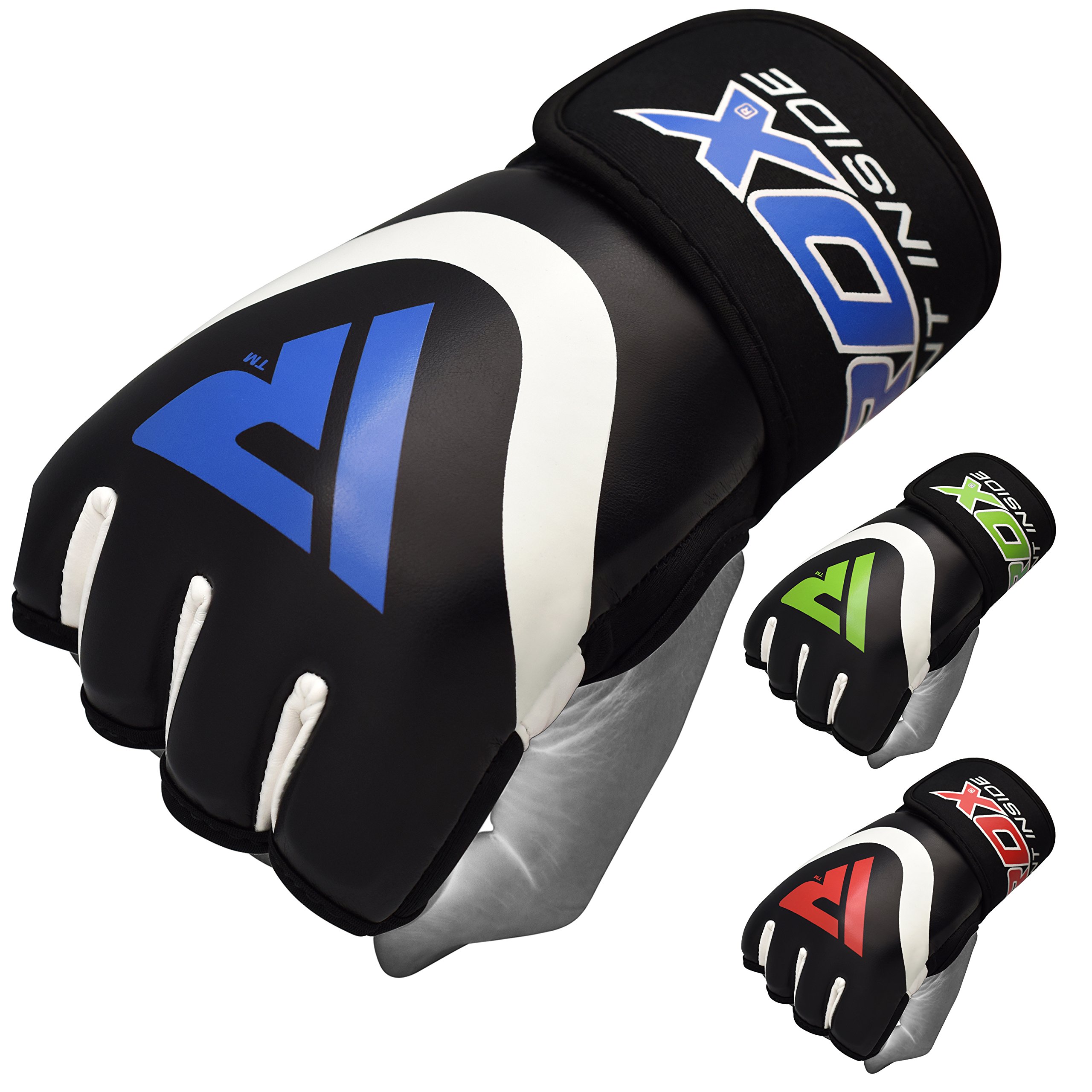 RDX Boxing Hand Wraps Inner Gloves for Punching β Maya Hide Leather Fist Protector Under Mitts - Great for MMA, Muay Thai, Martial Arts, Heavy Bag, Kickboxing, Multi-Purpose Training & Combat Sports