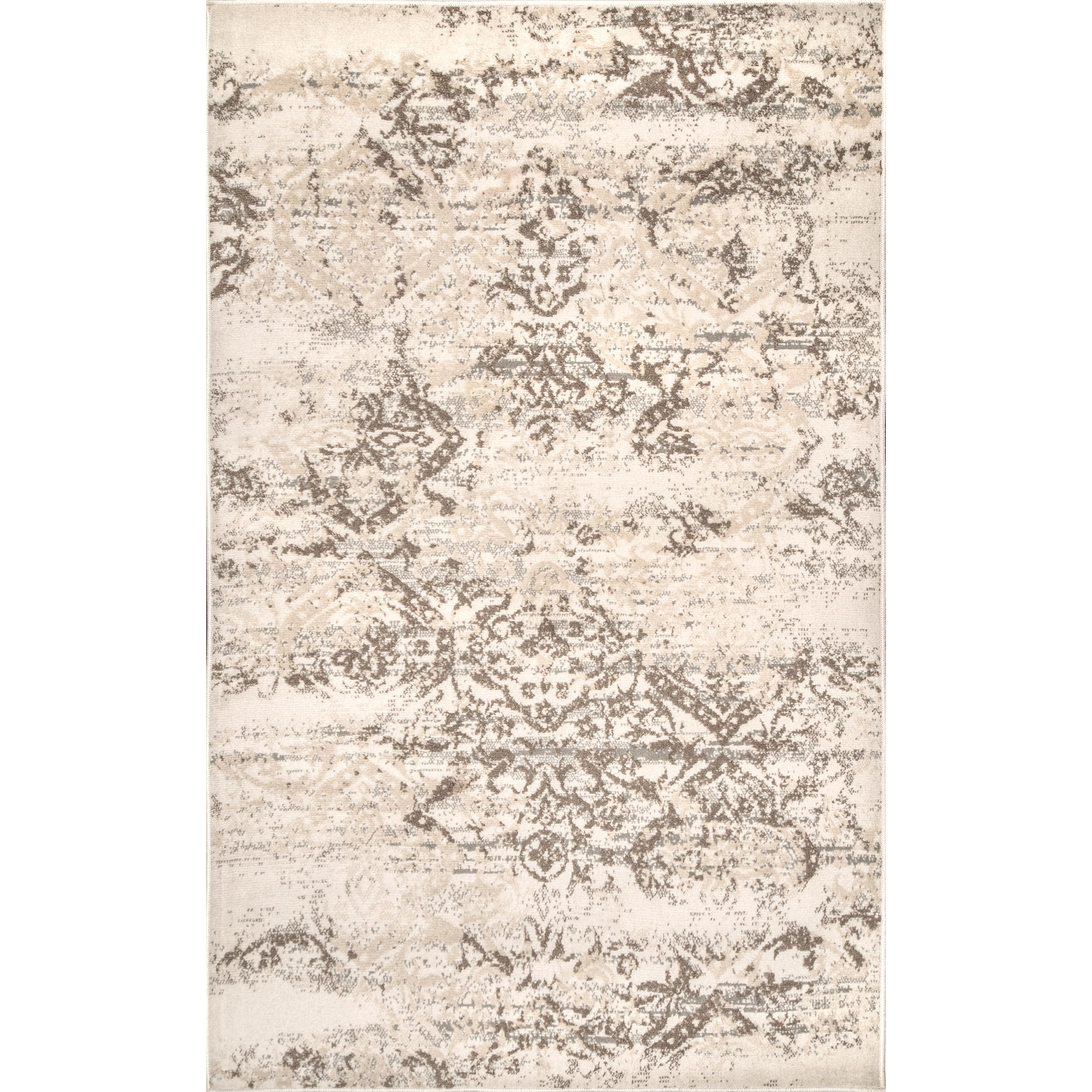 nuLOOM Freja Faded Floral Area Rug, 8x10, Beige