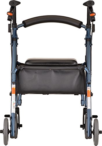 NOVA Medical Products GetGo Petite Rollator Walker for Height 4’0” - 5”4”, Blue, 1 Count