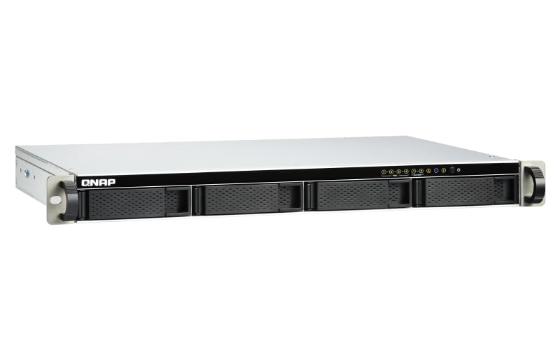 QNAP TS-451DEU-2G 4 Bay Rackmount NAS Enclosure - with 2.5 GB E Connectivity, 2 GB RAM, Intel Celeron 2.0 GHz Dual-Core Processor - for Small-to-Mid Size Offices and Audiovisual Rooms