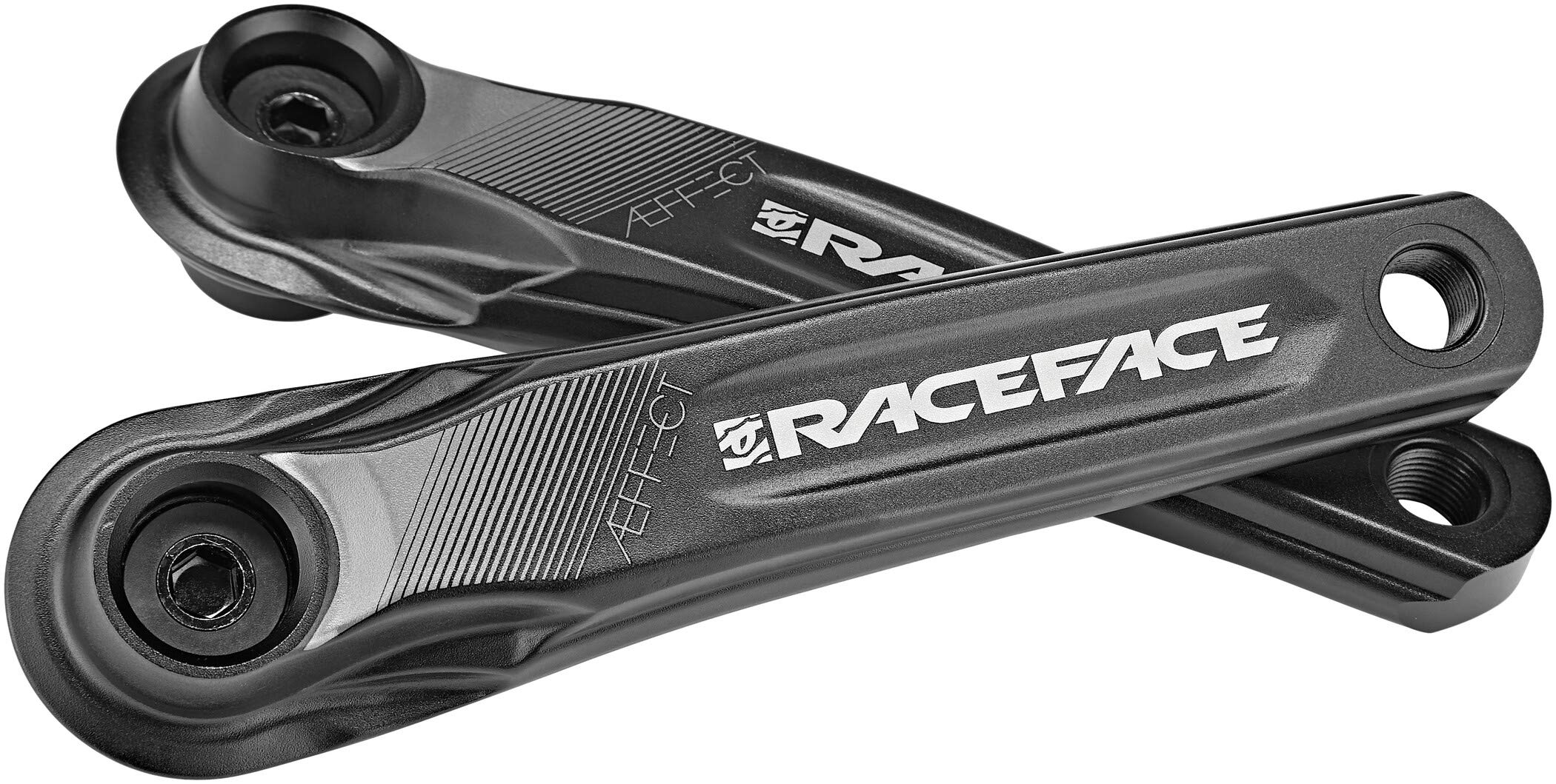 Race Face AEFFECT E-Bike-170-Black Cranks (Without Casing) Unisex Adult Bicycle Crankset, Black, 170