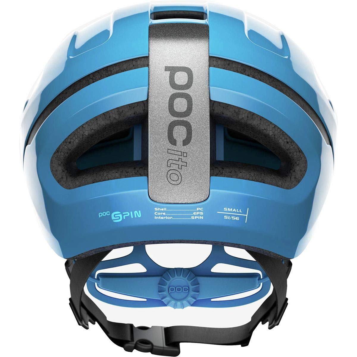 POC, POCito Omne Spin Helmet, Fluorescent Blue, Small