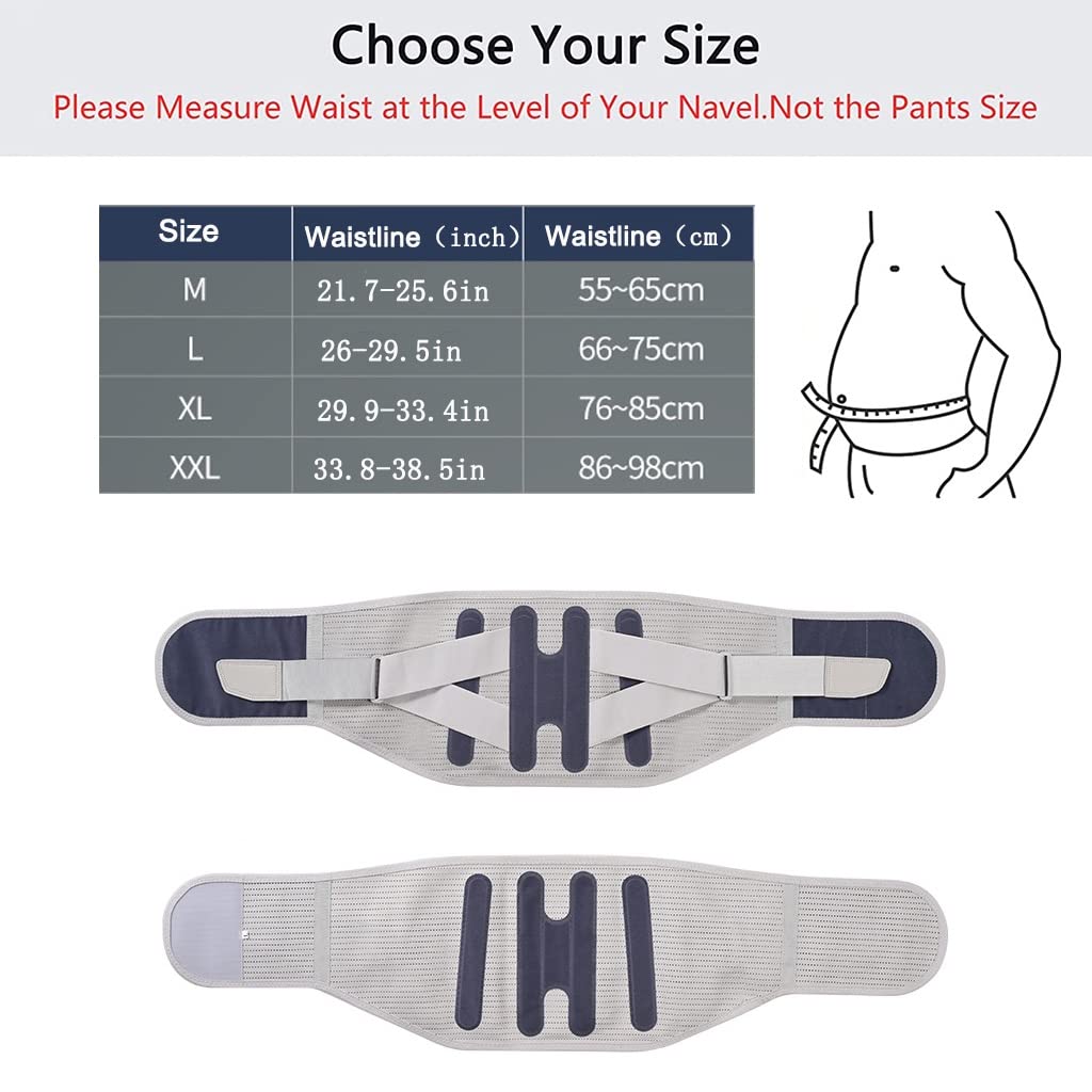 TANGIST Back Support Belt, Adjustable Lower Back Brace For Pain Relief And Injury Prevention With 4 Support Stays For Women And Men Sciatica Backache Slipped Disc Hernia (Size : XL/X-Large)