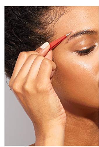 Pointed Tweezers for Eyebrows - Stainless Steel Professional pointed for Splinters, Ticks & Glass Removal - For Ingrown Hair 3.9" by NATHAN’S Arete'