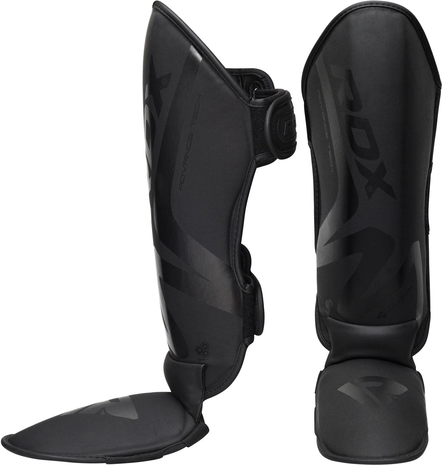 RDX Shin Guard for Muay Thai, Kickboxing, MMA Training, Maya Hide Leather Instep Leg Foam Pads for Martial Arts, Sparring, Gear for BJJ and Boxing