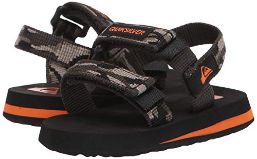 Quiksilver Boy's Monkey Caged Toddler Sandal, Green/Black/Green, 7(24) M US Little Kid