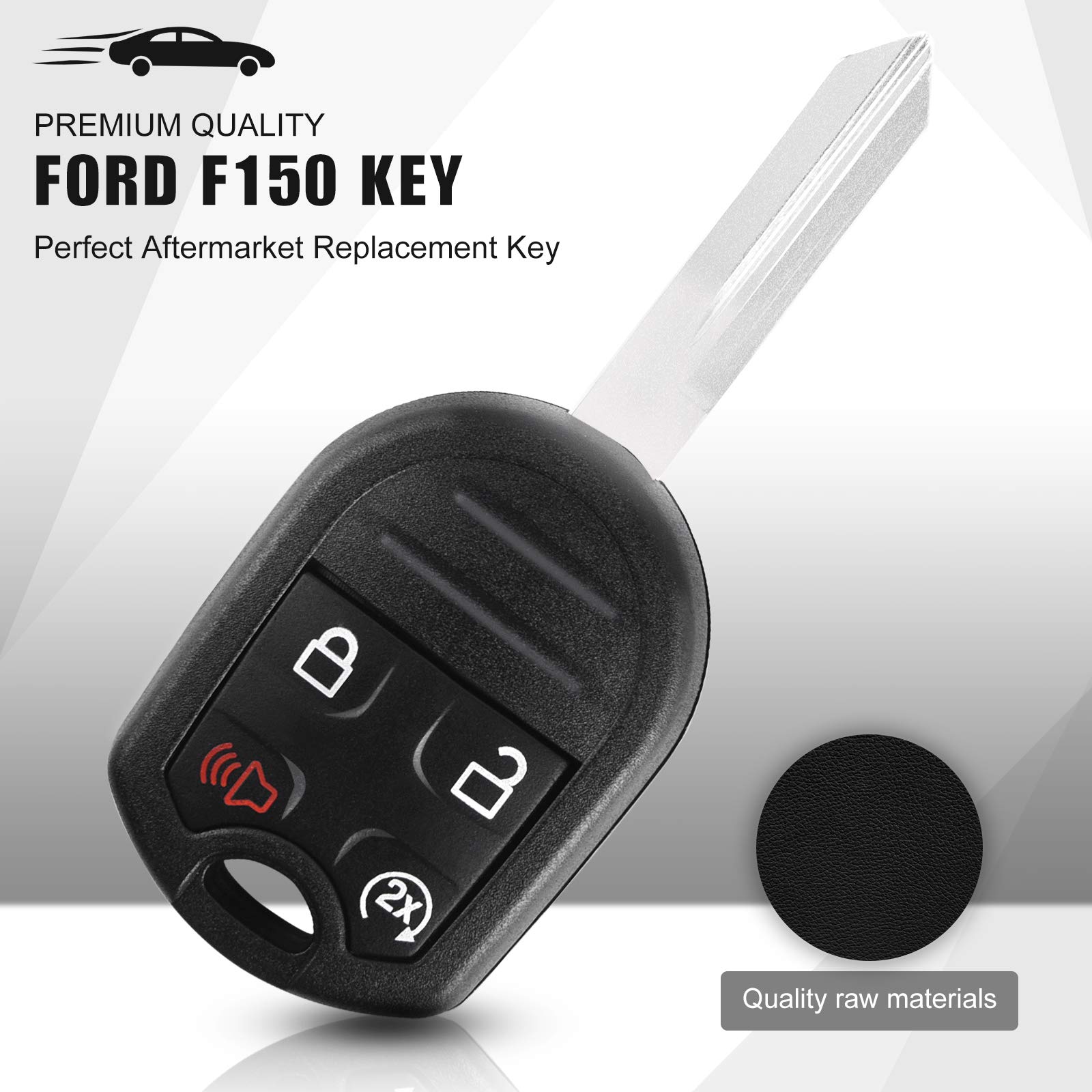 Smart Remote Fit for 2015-2017 Ford F-150 with Power Tailgate Compatable with 2013-2016 Fusion, 2016-2017 Edge Explorer (M3NA2C31243300) Engine Start Car Key Fob Keyless Entry System