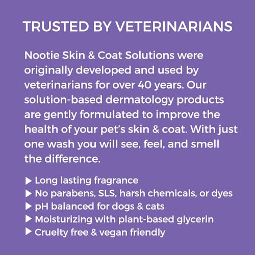 Nootie - Pet Shampoo for Sensitive Skin - Revitalizes Dry Skin & Coat - Natural Ingredients - Soap, Paraben & Sulfate Free - Cleans & Conditions