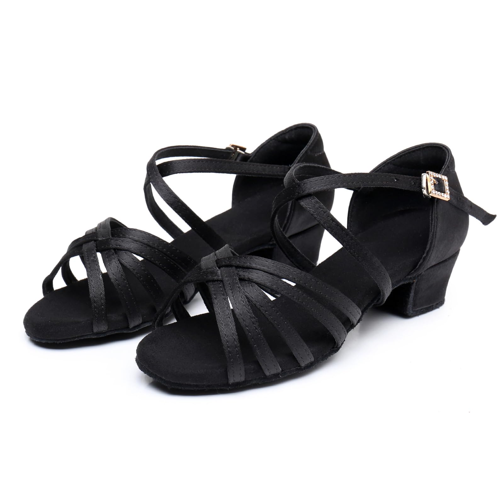 Rosefinch Women's Professional Latin Modern Tango Salsa Dance Shoes for Women Ballroom Party Dance Practice Performance Shoes-Heel 1.3inch(3.5cm)