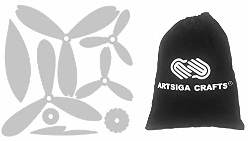 Sizzix Thinlits Dies Gerbera Flower by Olivia Rose 3 7/8 x 3 1/2 inches - 5/8 x 5/8 inches 665334 (Click to View Colorized Sample) Bundled with Artsiga Crafts Small Crafts Bag