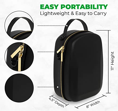 VirtualJungle Quest 2 Case | All-in-One Portable Travel Case for Storing Quest 2 VR Gaming Headset, Elite Strap and Touch Controllers Accessories (Matte Black)