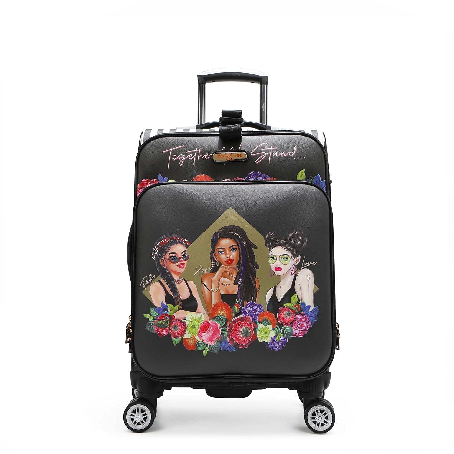Nicole Lee 20" Carry On Suitcase (TOGETHER WE STAND)