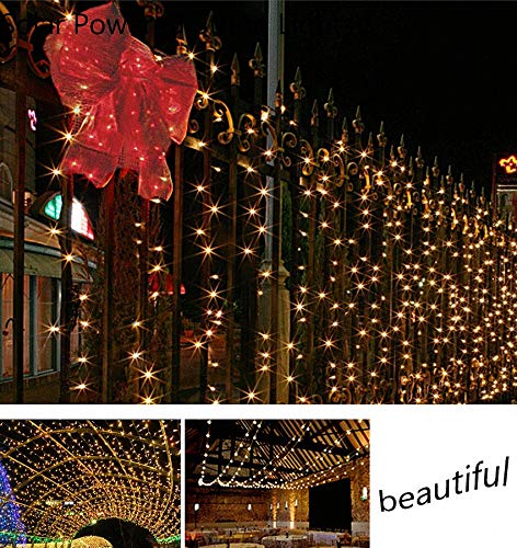 Outdoor Fairy Lights Solar String Lights Waterproof 200led 72ft 8Modes Starry Lights Solar Powered String Light for Garden Yard Home Wedding Decoration (Warm White Stars)