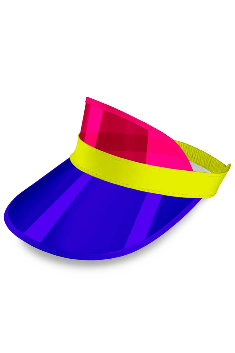 Tipsy Elves 80's Pink and Purple Sun Visor Hat