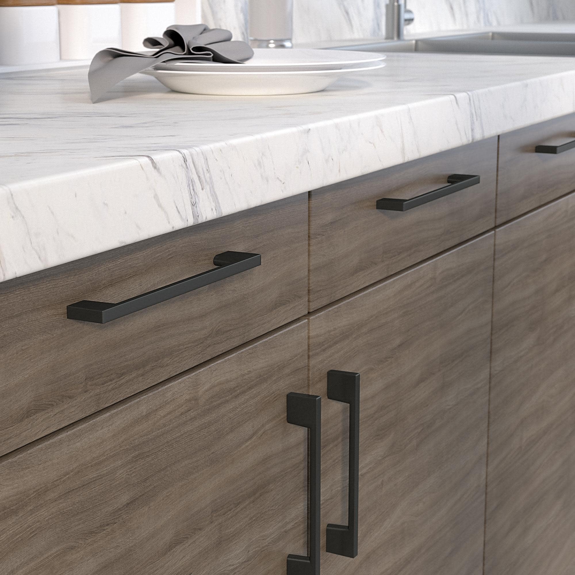Richelieu BP8160160140 Richelieu BP8160160 6-5/16 Inch Center to Center Handle Cabinet Pull