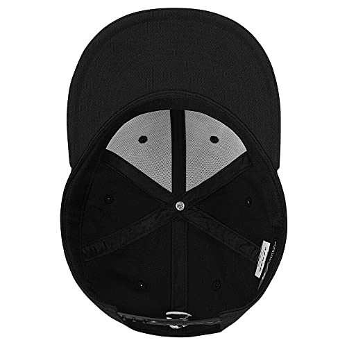 TaylorMade Golf Standard Tour Flatbill Hat, Black, Medium