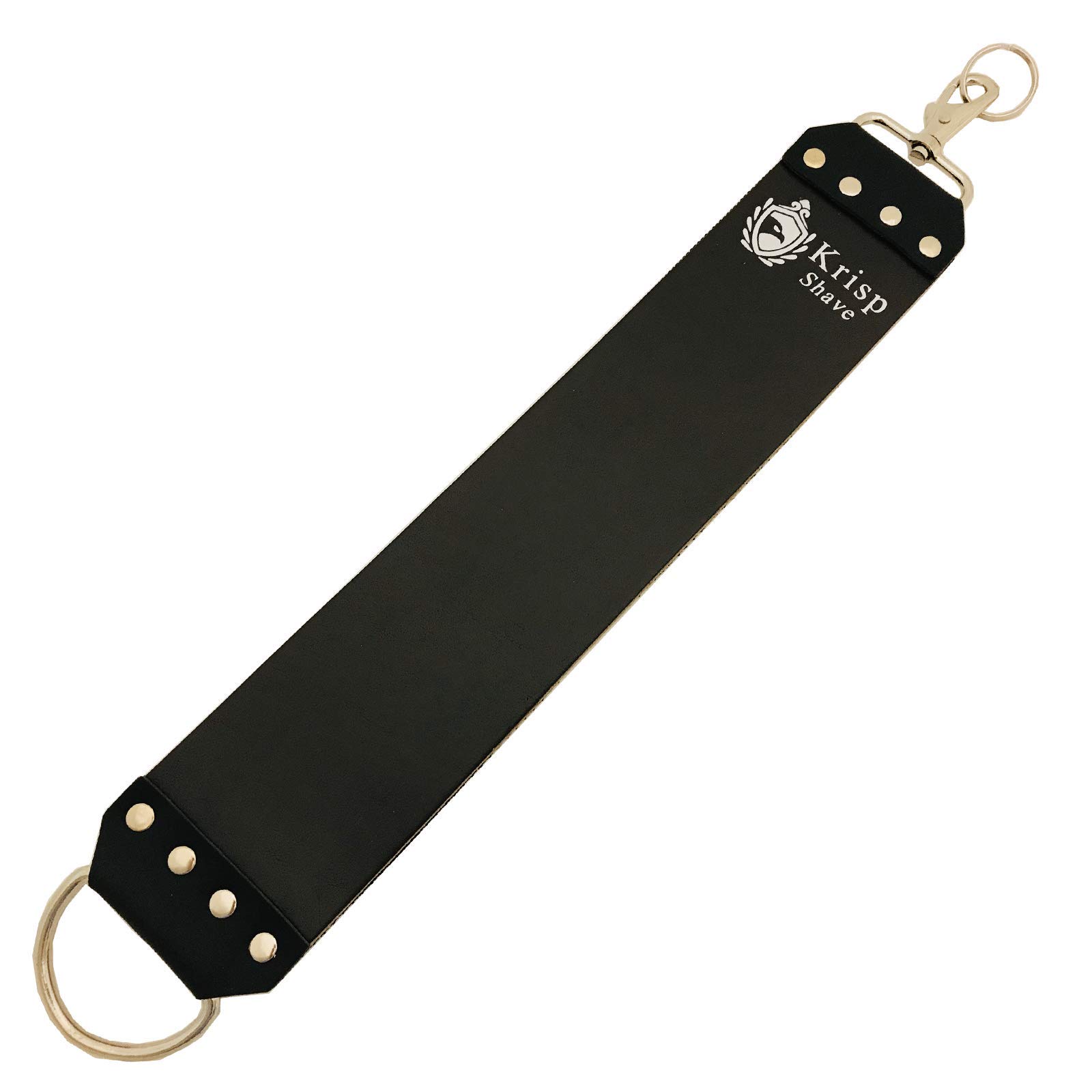 NEW Krisp Shave 100% Genuine Leather Sharpening Strop Strap For Straight Razor With Canvas 3" Wide