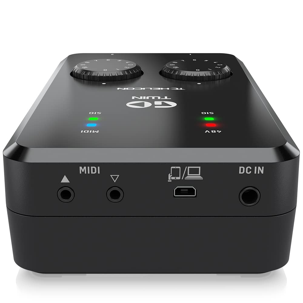 TC-Helicon GO TWIN High-Definition 2 Channel Audio/MIDI Interface for Mobile Devices