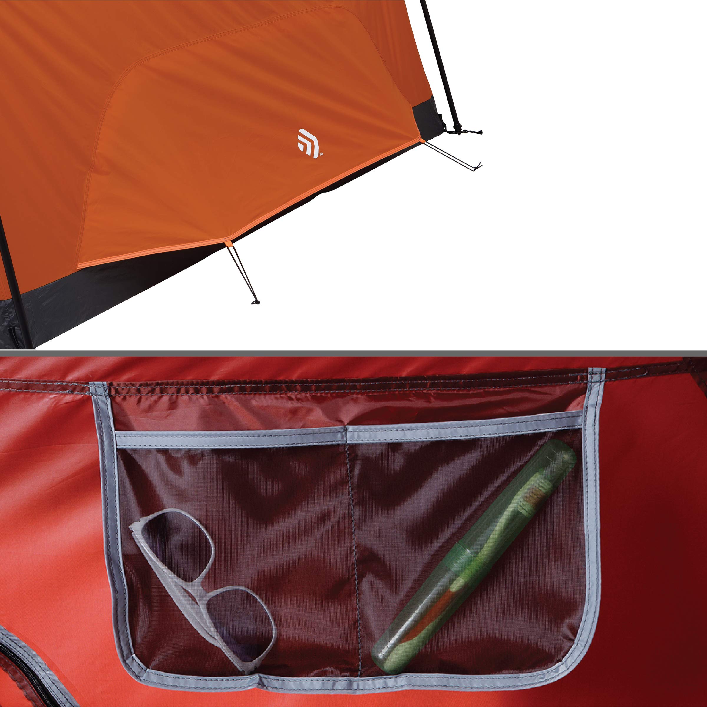 Outdoor Products 8 Person Instant Hexagon Tent with Built-in Lights