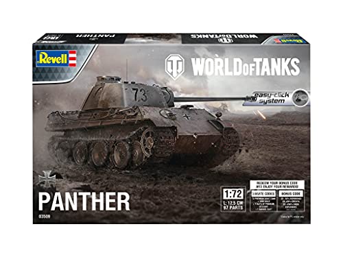 Revell, Coloured 03509 Panther Ausf. D World of Tanks 1:72 Scale Plastic Model kit