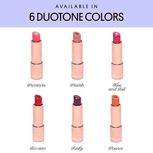 Winky Lux Purrfect Pout, Lip Stain With Jojoba Oil and Vitamin E, Semi-Sheer Finish, Natural Lipstick, Fur-Ever