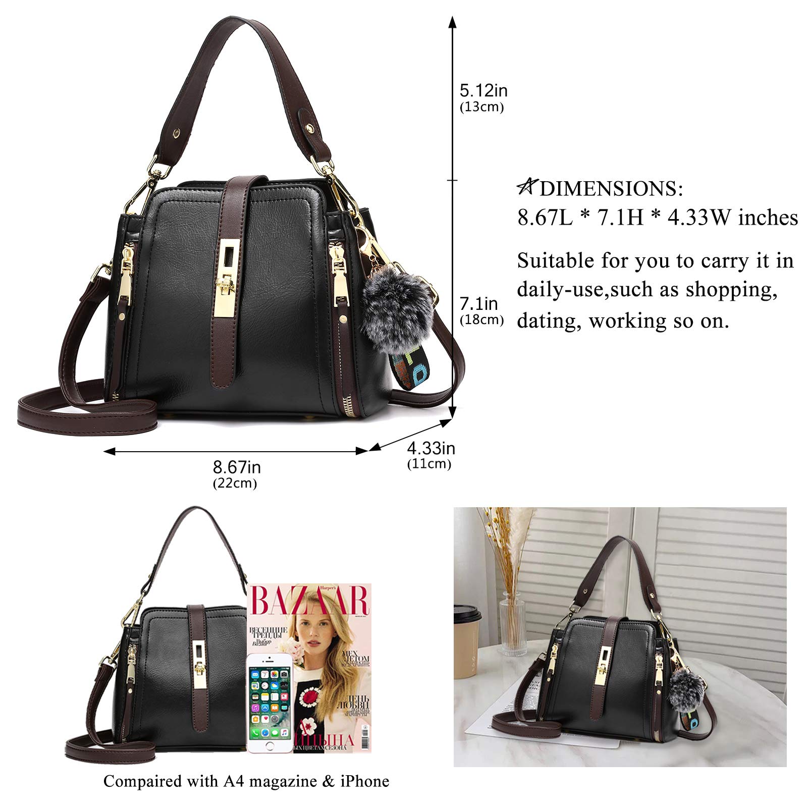TcIFE Small Crossbody Purses and Handbags for Womens Mini Messenger Shoulder Cross Body Bags