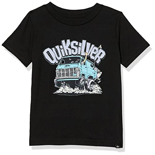 Quiksilver Boys' Rushing Back Tee Shirt, Black, 6