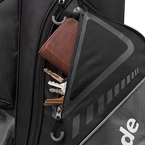 TaylorMade Select ST Cart Bag, Black/Slate, 14-way top