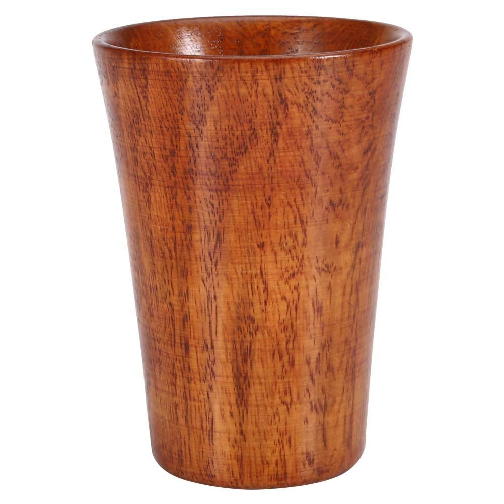 Unbreakable Natural Wooden Tea/Coffee/Beer Cup, Round Wooden Teacups Coffee Mug Wine Mug Decorative Teacup, Smooth Milk Cup