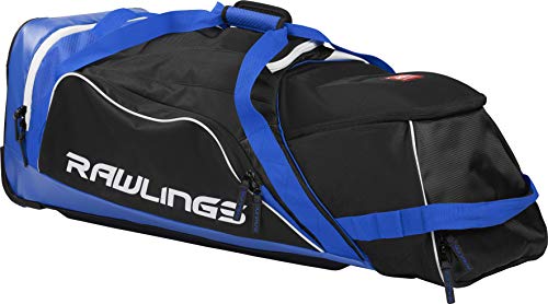 Rawlings | R1502 Wheeled Catcher's Bag | Baseball/Softball | Royal