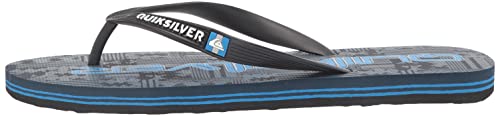 Quiksilver Men's Molokai Omni Sandal, Black/Blue/Black, 13