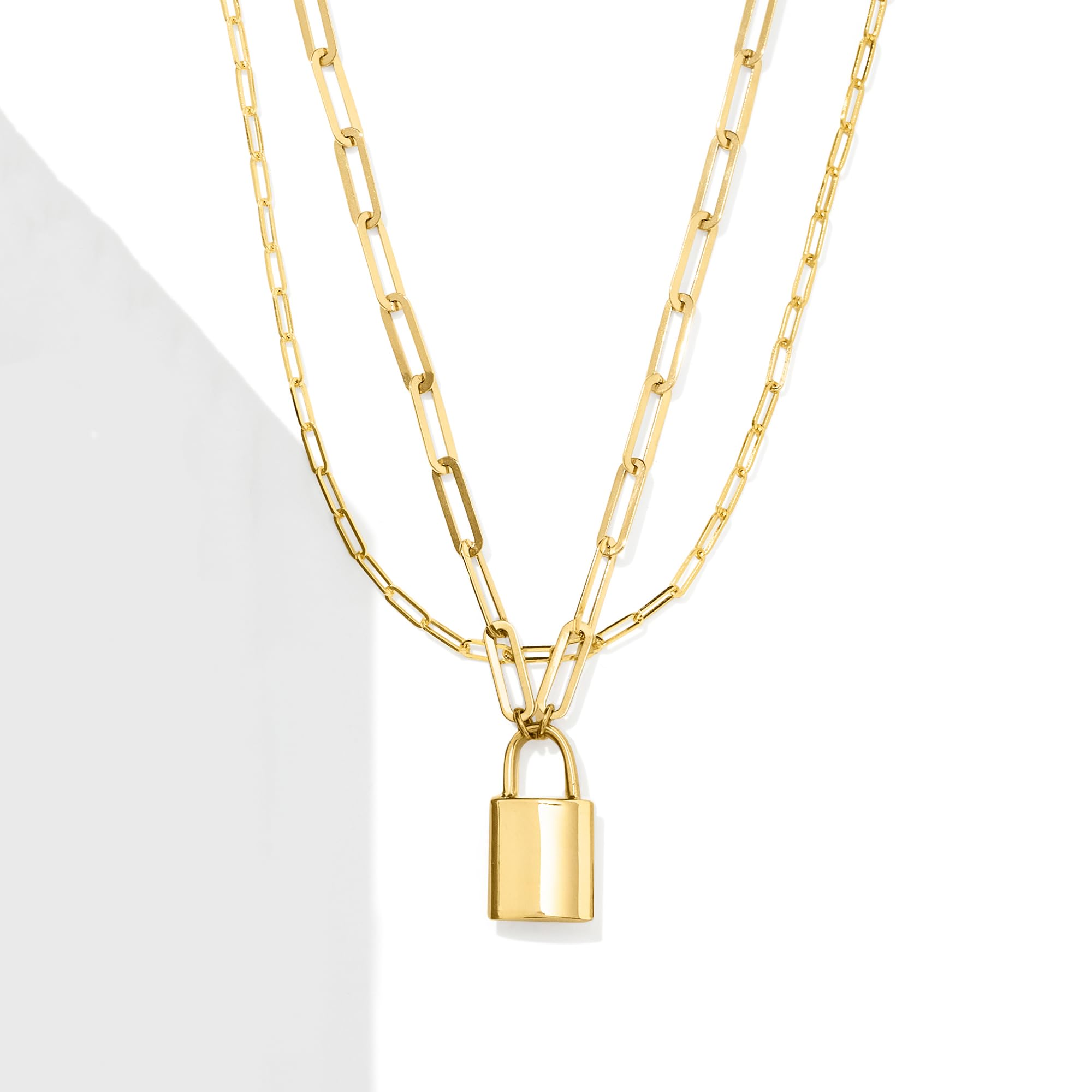 Ross-Simons RS Pure 14kt Yellow Gold Paper Clip Link Necklace. 20 inches