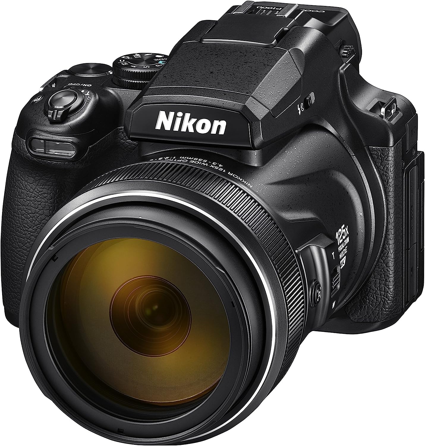 Nikon COOLPIX P1000 16.8MP Digital Camera with 3.2" LCD Black Bundle with 2X 64GB Memory Cards, Tripod, Carrying Case + More