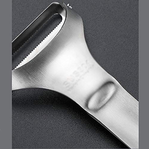 OSKOURXP Vegetable Peeler Stainless Steel Potato Peeled Apple Peeler Kitchen Gadget Multi-function Fruit Knife Plane Artifact Peeling (Size : 2)