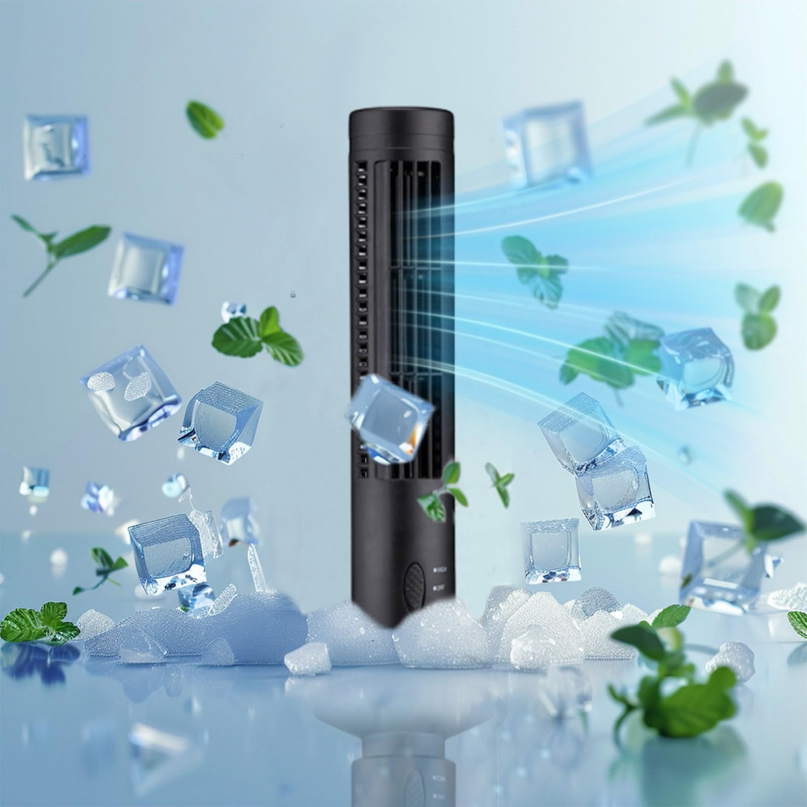 Xihbxyly 2024 Summer Tower Fan, With Two Speeds Simulates Natural Wind,Cool Portable Energy Saving Low Noise Suitable For Home Offices And Bedrooms(Black)