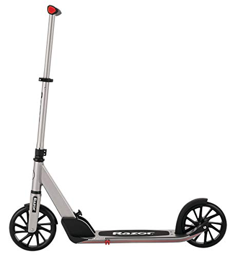 Razor A5 Prime Kick Scooter for Kids Ages 8+ - Extra-Large Deck, 8" Urethane Wheels, Anodized Aluminum Frame, Anti-Rattle Technology, For Riders Up to 220 lbs