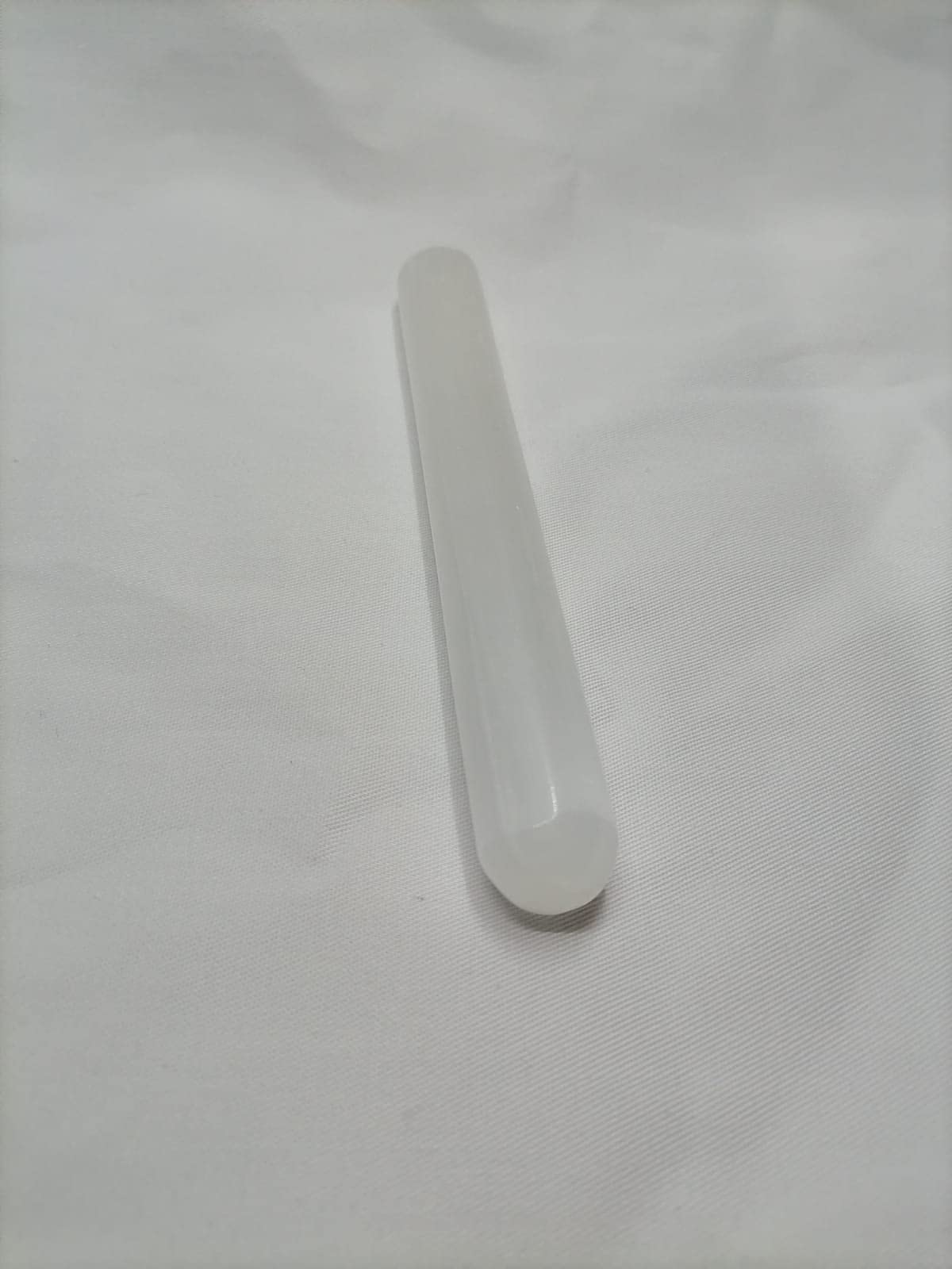 Three Selenite Massage Wand Polished, Self Care, Housewarming Gift, Healing Minerals and Crystals Size Around 15×2 cm 85 gr Each one