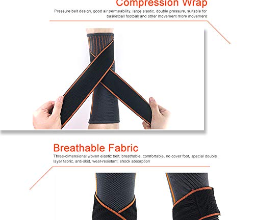 TBESTOACC Ankle Brace, Ankle Support Braces for Injury Recovery, Breathable Ankle Wrap for Men Women with Adjustable Wrap, 2 Pack (Small)