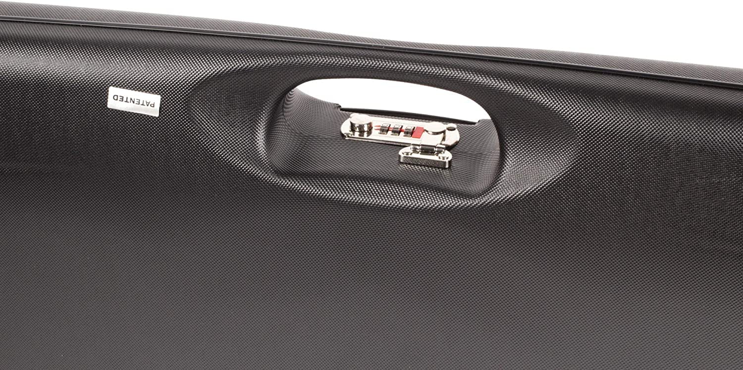 Negrini Cases 1657LR/5163 Luxury Shotgun Case for High Rib/1 Gun/1 Barrel up to 36-Inch/ABS/Barrel Vertical with Forend Off, Blue/Blue