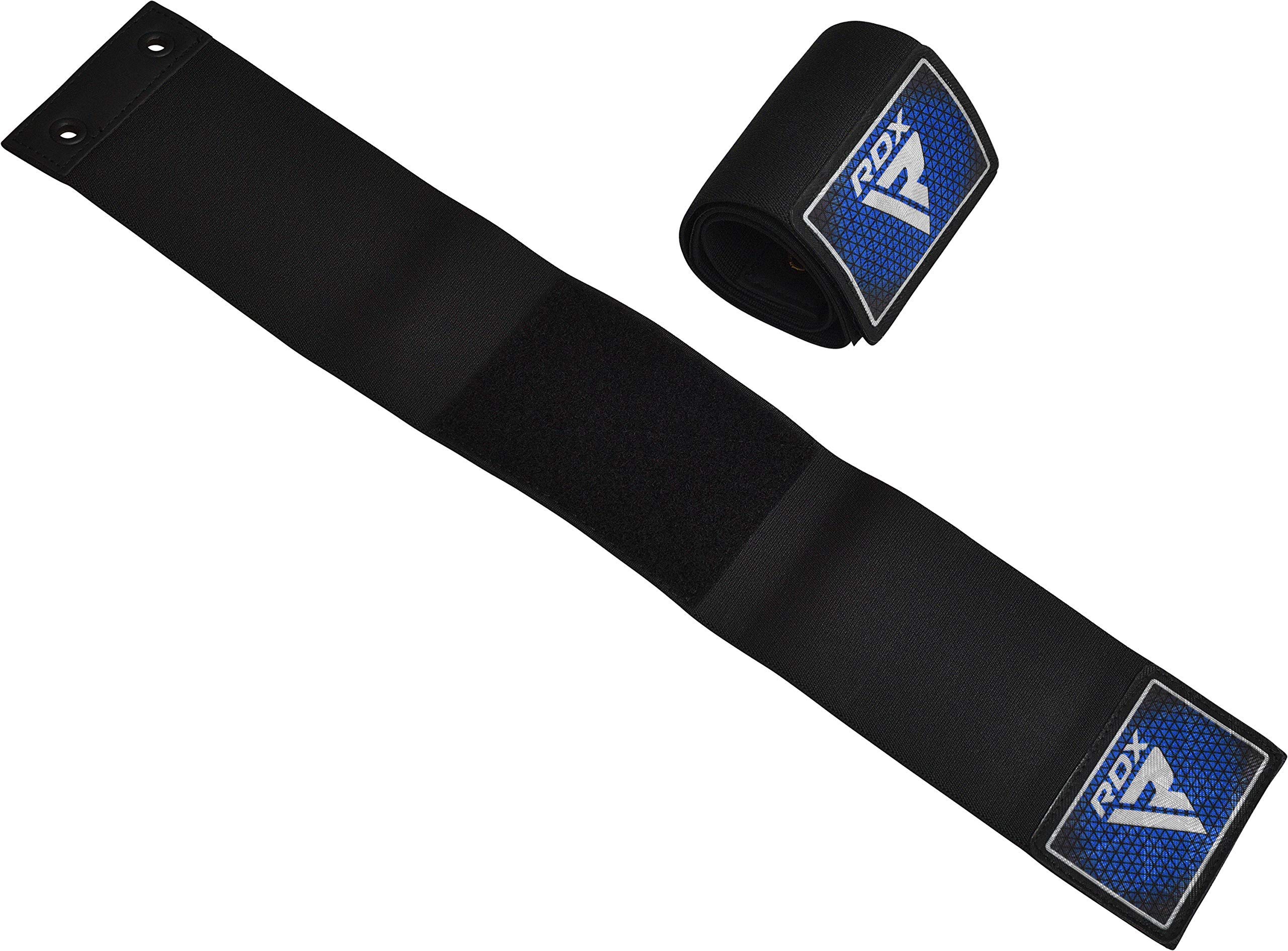 RDX Lace 2 Loop Straps Converter for Professional Boxing Gloves, 50CM Elasticated Polyester Adjustable Maya Hide Leather Hook Strap Attachments for Fighting Kickboxing Muay Thai Sparring Lace-Up Glove