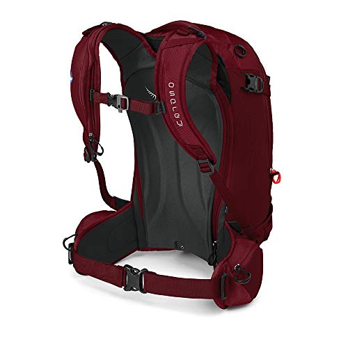 Osprey Packs Kresta 30 Women's Ski Backpack, X-Small/Small, Rosewood Red