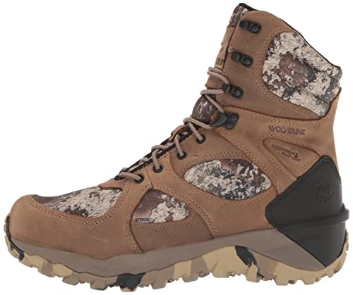 Wolverine Men's Field Guide Waterproof Insulated 8in Mid Calf Boot, Gravel, 10
