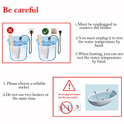 πΌπππππ
π 1500W Electric Immersion Water Heater for Bathtub/Hot Tub/Inflatable Pool, Stainless Steel Submersible Bucket Heater with Temperature Controller, Rapid Heat 5 Gallons Water in Minutes