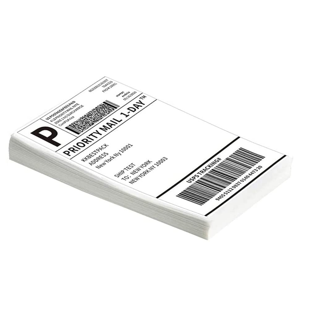 Phomemo Thermal Labels, 4x6 Shipping Labels for Small Business (Pack of 100 Labels) - Commercial Grade - Compatible with Rollo, Zebra, Phomemo and Other Direct Thermal Printers