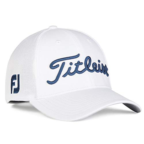 Titleist Golf Tour Sports Mesh Cap White Collection White/Navy Small/Medium