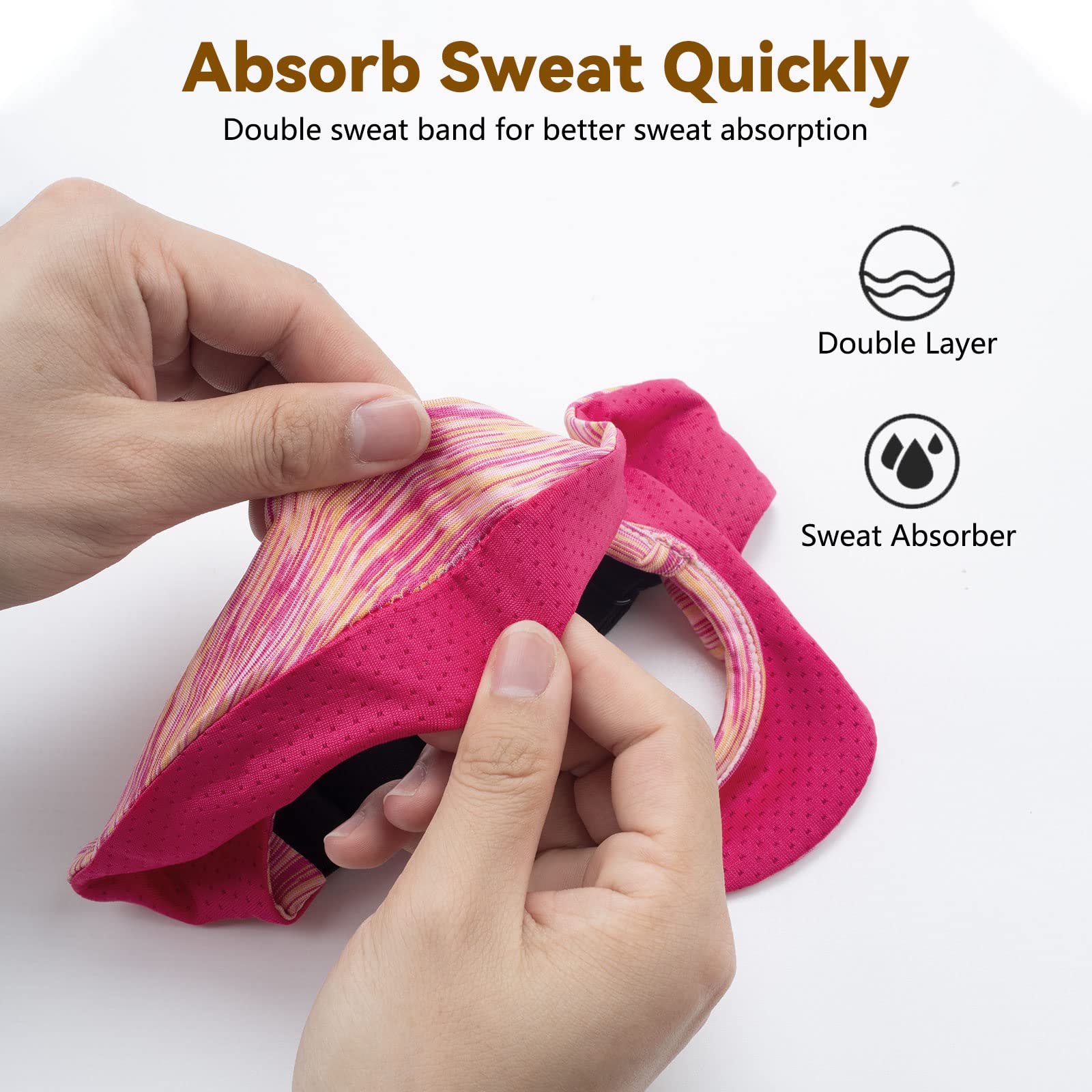 VR Sweat Band for Meta/Oculus Quest 2 Accessories, Eye Mask Face Cover Breathable for Workouts Supernatual, Adjustable Washable Swatband for VR Headsets Accessories (4PCS)