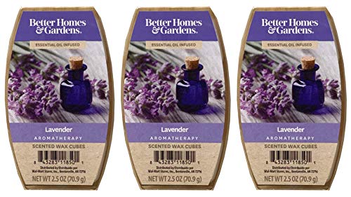 NA Better Homes and Gardens Lavender Essential Oil Infused Wax Cubes - 3-Pack