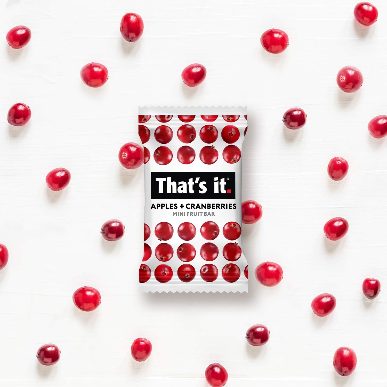 That’s It. Fun Size Fruit Bars Variety Pack(50 Pieces, 10g Each) With Apples + Bananas, Apples + Cranberries, Non-GMO, Paleo and Kosher Friendly, Gluten Free Breakfast Snacks