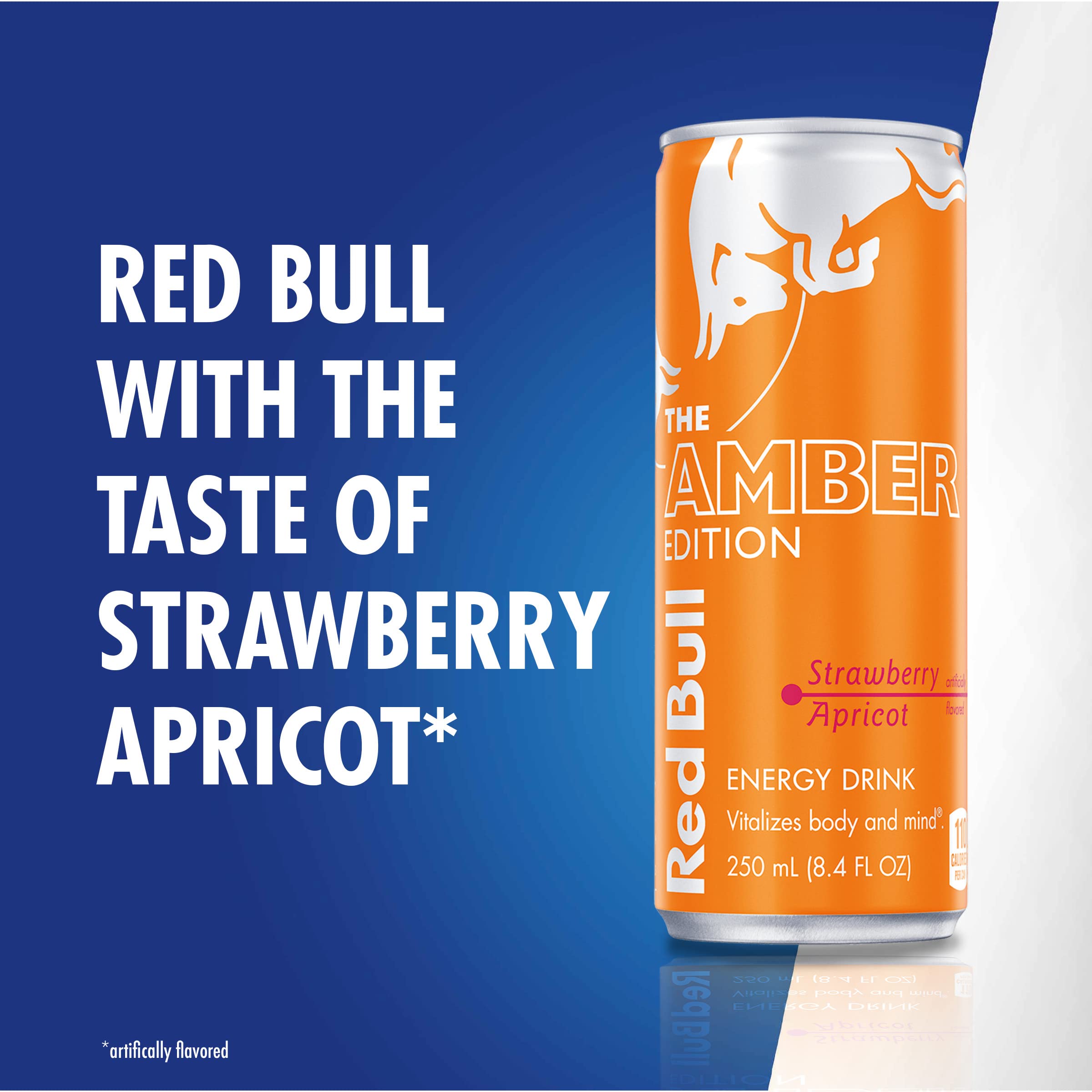 Red Bull Amber Edition Strawberry Apricot Energy Drink, 8.4 Fl Oz, 4 Cans